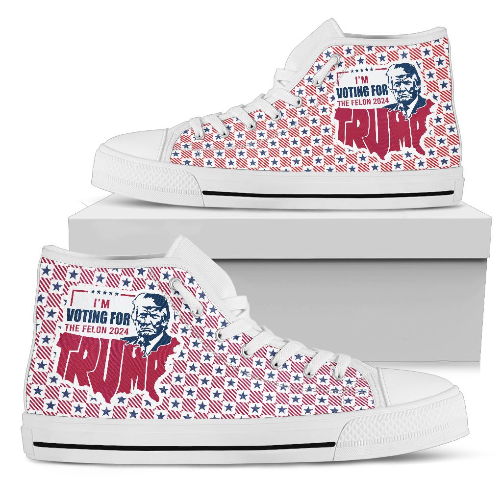 I'm Voting for The Felon - High Top Shoe – PRW