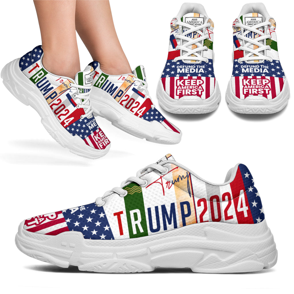 Keep America First Trump Sneaker - White – PRW
